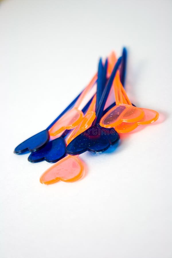 Batch of Blue and Orange Toothpicks Stock Photo - Image of toothpick ...