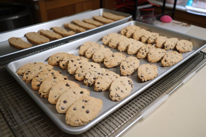 Batch of Cookies and Biscotti, Ready for Baking Stock Illustration ...