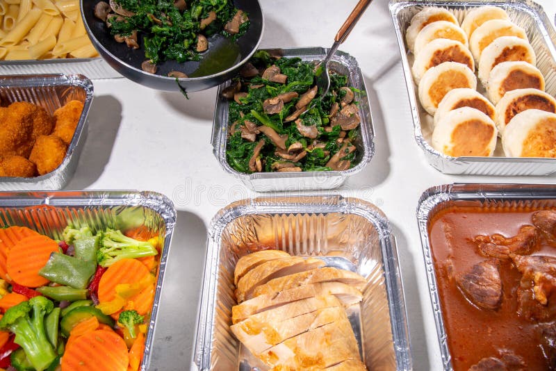 Batch Cooking Meal Prep stock photo. Image of container - 322088004