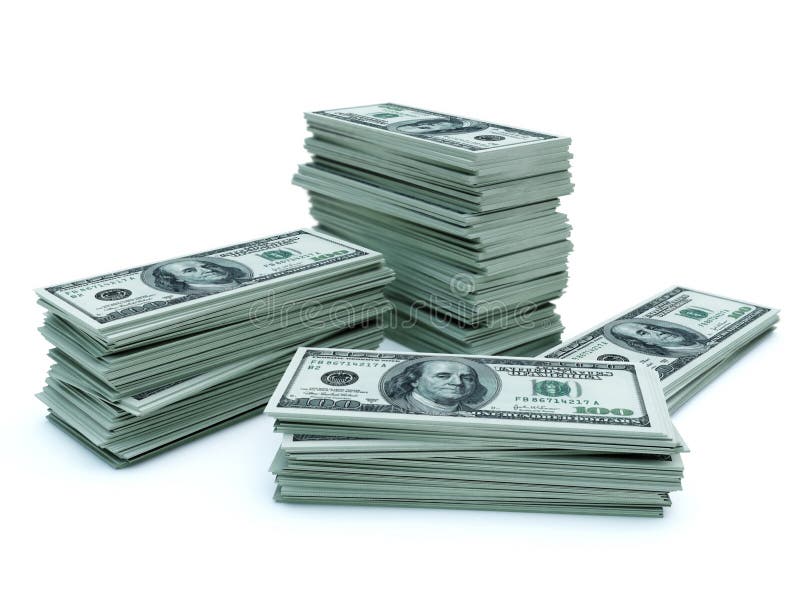 Batch of New One Hundred Dollars Bank Note Stock Vector - Illustration ...