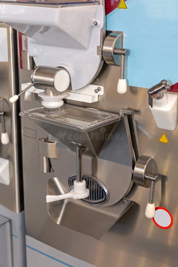 Batch Freezer Ice Cream stock image. Image of frozen - 204181195
