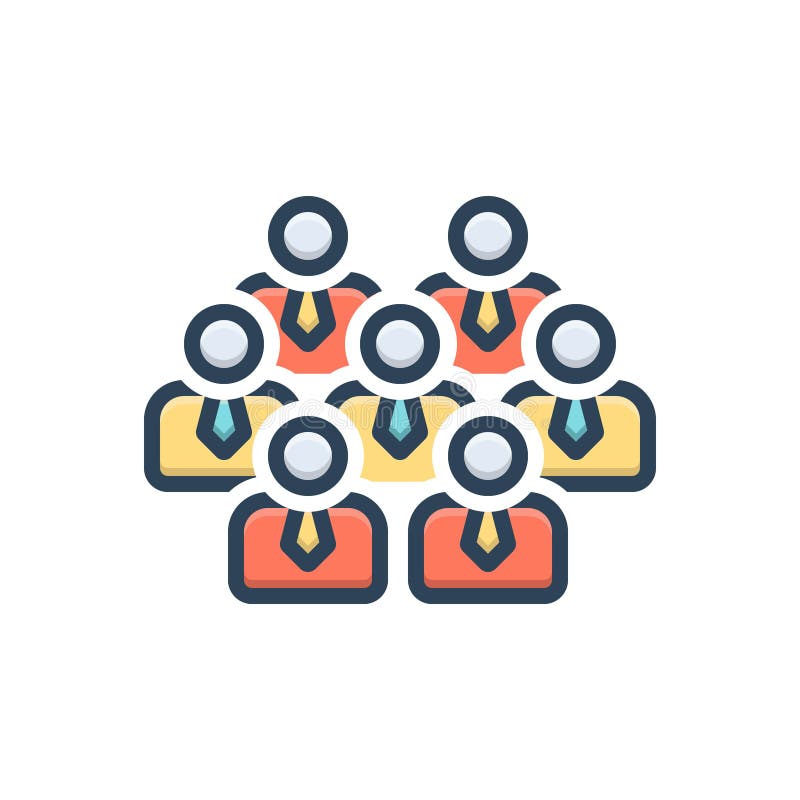 Color Illustration Icon for Batch, Students and Employer Stock Vector ...