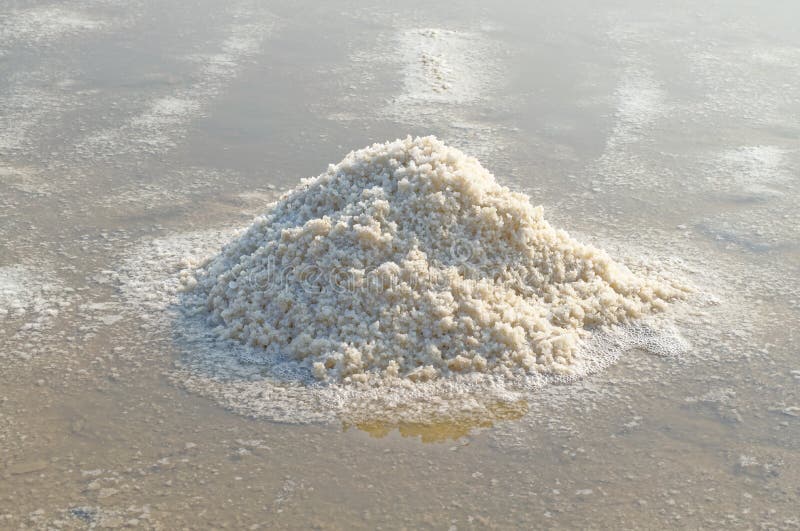 Batch of natural salt stock photo. Image of salt, agriculture - 52496118