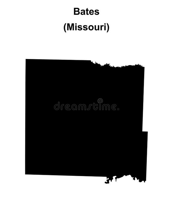 Bates outline map stock vector. Illustration of icon - 357451883