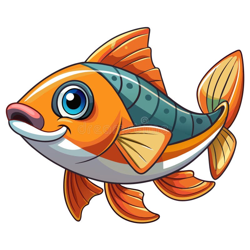 Batfish Dancing Vector Kawaii Stock Vector - Illustration of fishing ...