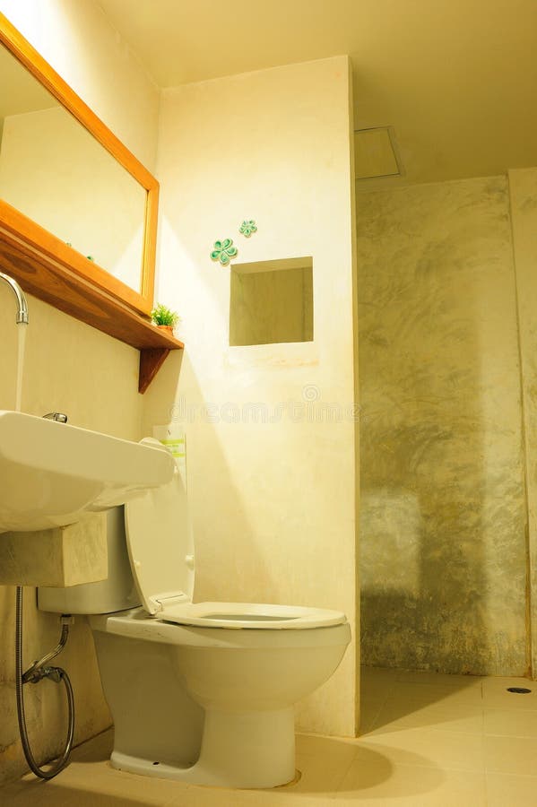 Custom Bathroom with Green Glass Countertops Stock Photo - Image of ...