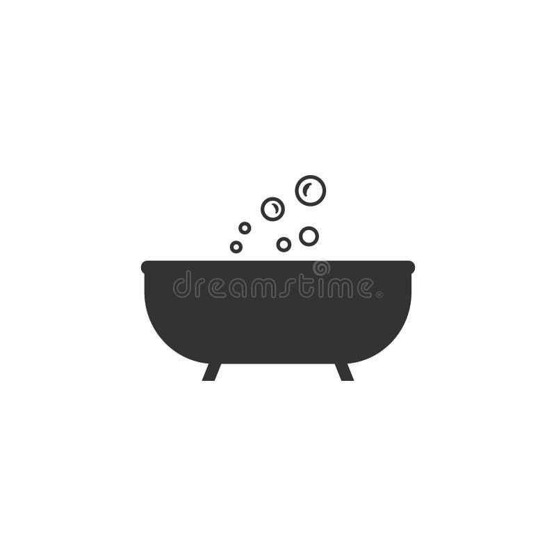 Bath, Bathroom, Shower Icon. Vector Illustration, Flat Design. Stock ...