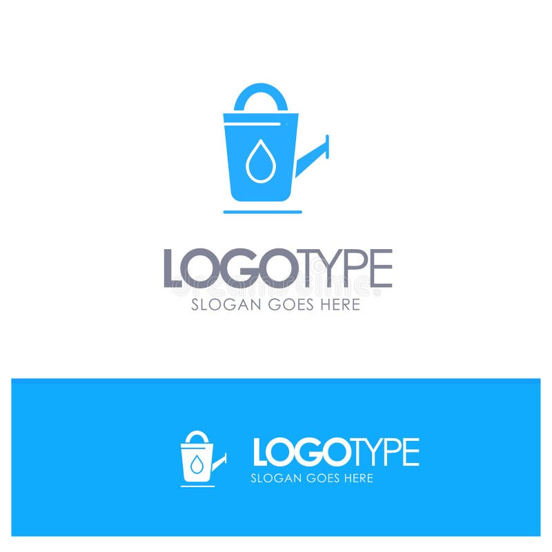 Bath, Bathroom, Shower, Water Blue Solid Logo with Place for Tagline ...