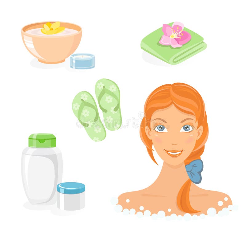 Bath And Body Care Icon Set Stock Vector - Image: 23947639