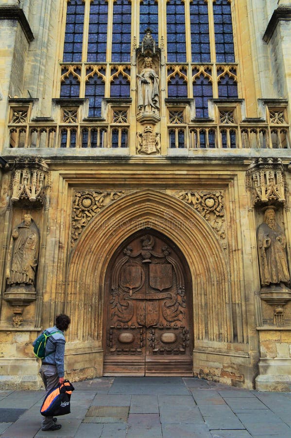 Bath Cathedral Entrance editorial photo. Image of cloudy - 74263626