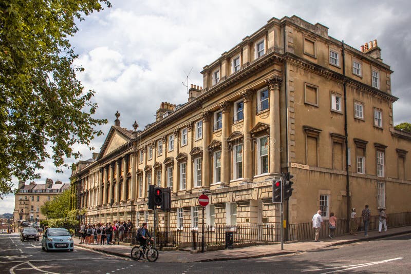 Bath city centre editorial image. Image of healingspring - 154255890