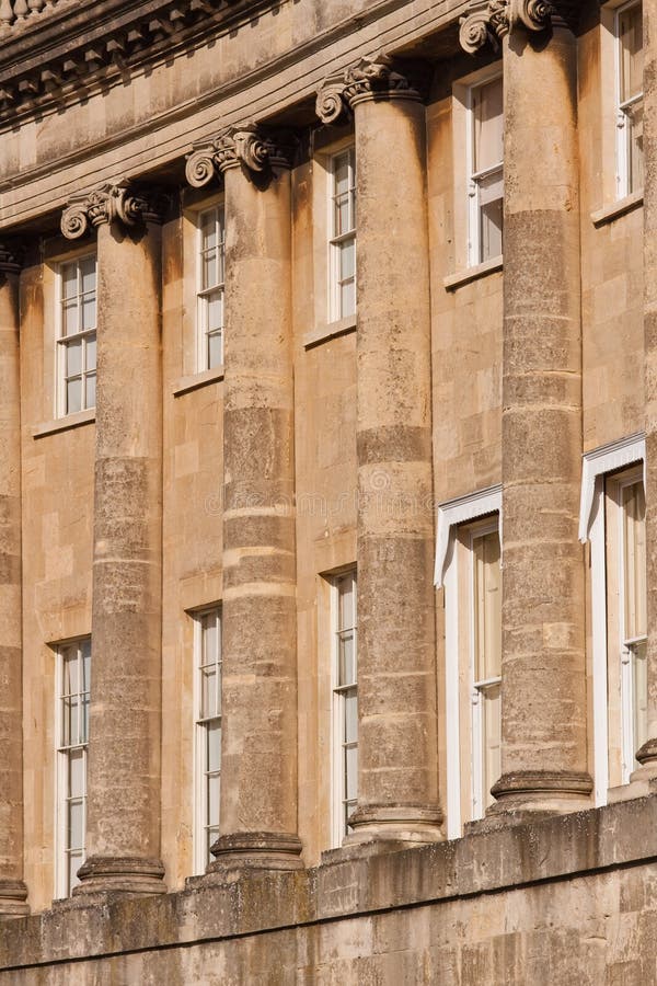 Bath Columns stock image. Image of house, georgian, window - 14318951