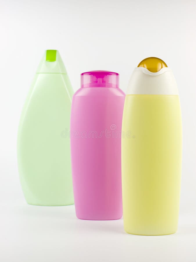 Bath cosmetics bottles stock photo. Image of bath, cleaning - 8043376