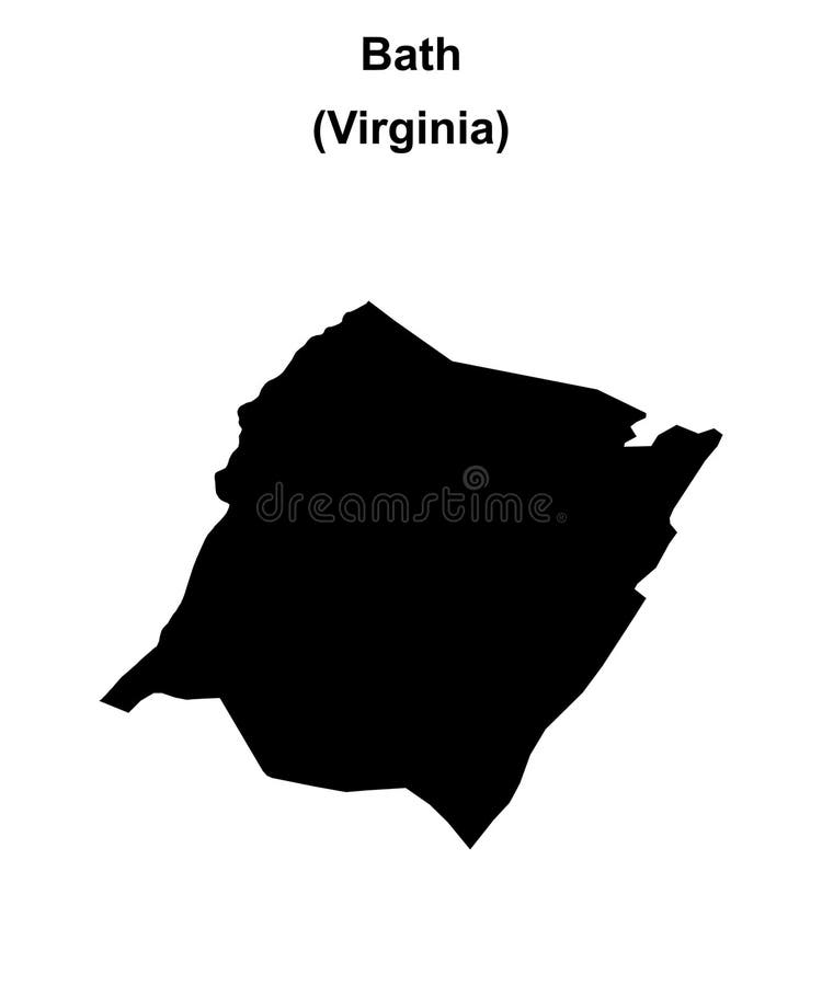 Bath outline map stock vector. Illustration of cartography - 361870587