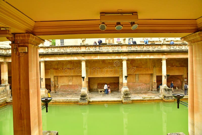 Bath England - May 30 2024 : the Roman Baths Editorial Stock Photo ...