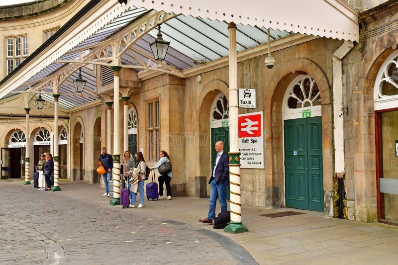 Bath England - May 30 2024 :Bath Spa Railway Station Editorial Stock ...