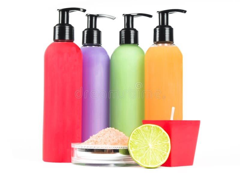 Bath essentials stock image. Image of beauty, glass, bodycare - 16481741