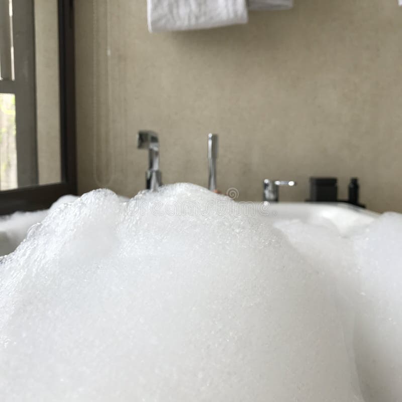 Bath Foam Water Bubble stock image. Image of closeup - 84814411