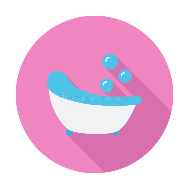 Bath icon stock vector. Illustration of household, vector - 97932184