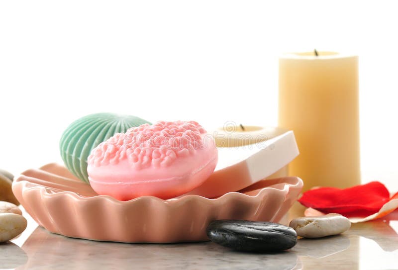 Bath items stock image. Image of freshness, reflection - 16489667