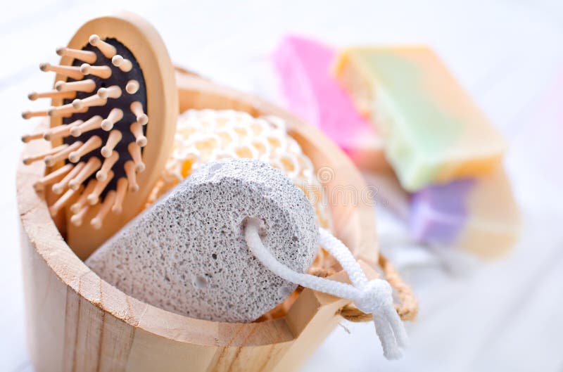 Bath objects stock image. Image of aromatherapy, brush - 37643455