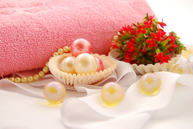 Bath oil stock photo. Image of close, still, accessory - 4830836