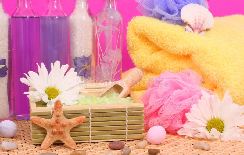 Bath and Shower Products stock image. Image of aromatherapy - 2190171