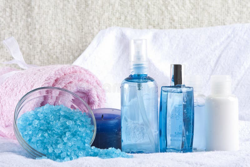 Bath products stock photo. Image of shower, aromatherapy - 8595598