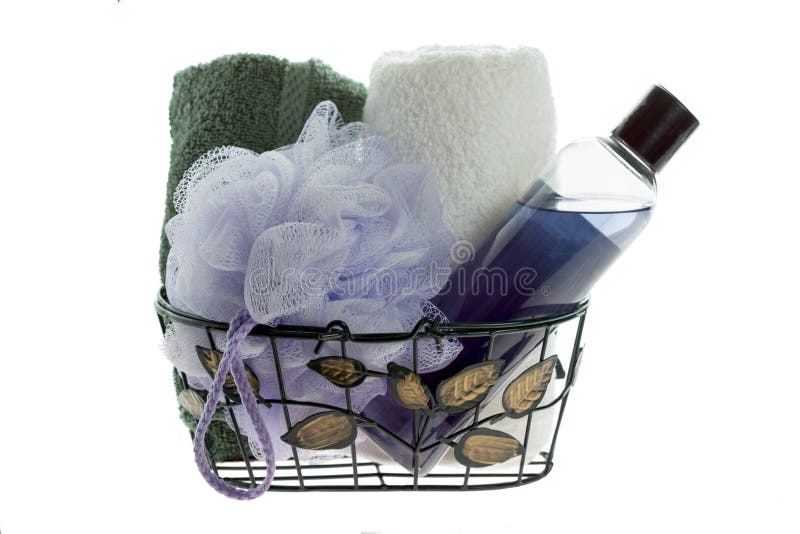 Bath products stock photo. Image of cloyh, purple, liquid - 89603120