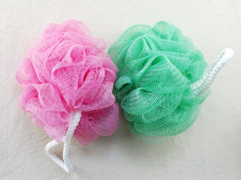 Bath puff stock image. Image of home, shower, decorative - 76840705