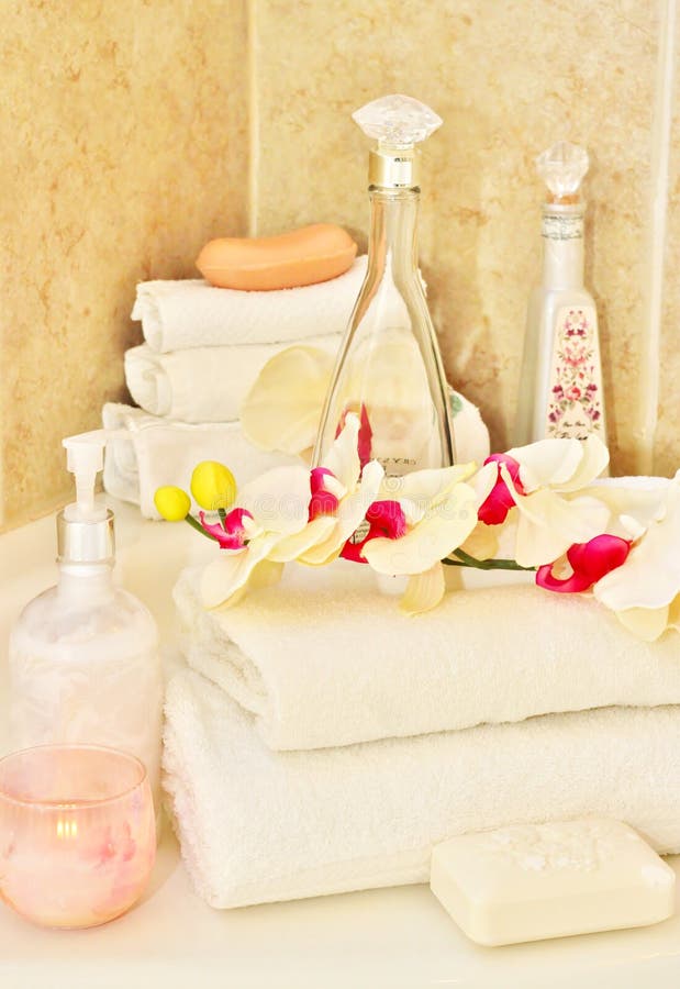 Bath relaxation stock image. Image of aromatherapy, towels - 29695029