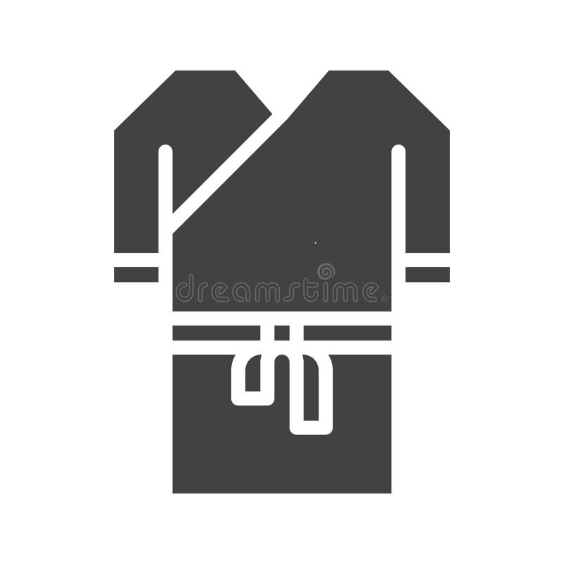 Bath Robe Icon Image. stock vector. Illustration of symbol - 282885374