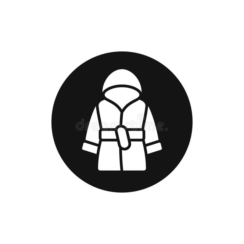 Bath robe vector icon stock vector. Illustration of symbol - 296302778