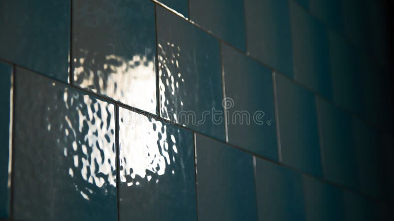 Bath room tiles reflection stock image. Image of room - 173152111