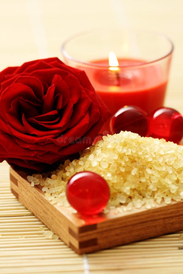 Bath salt stock photo. Image of beauty, care, flower, salt - 8153890