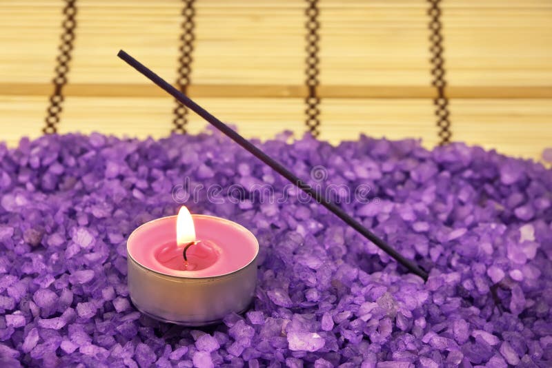 Lavender spa stock photo. Image of bath, stone, decorating - 2808396