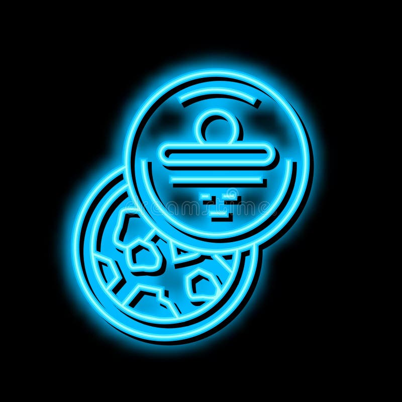 Bath Salt Container Neon Glow Icon Illustration Stock Vector ...