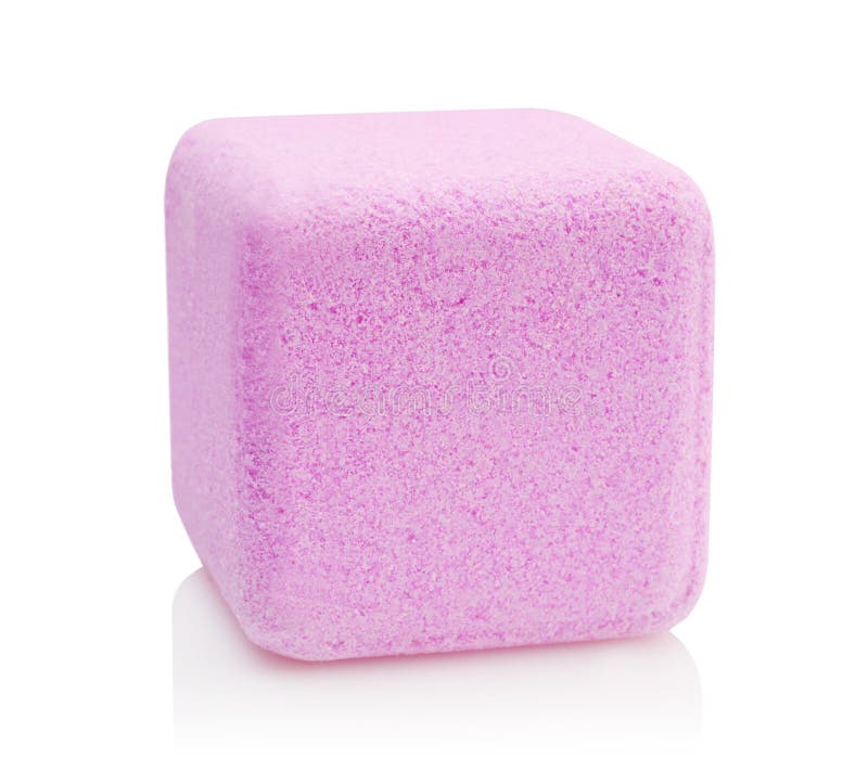 Bath Salt Cube Isolated on White Stock Photo - Image of aromatherapy ...