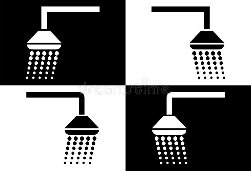 Shower Icon. Bath Shower Flat Symbol. Shower Symbols Vector ...