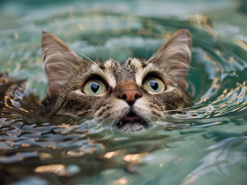 Bath or Shower To Domestic Cat ,feel Scared, Cat Hate Bath Time. Stock ...