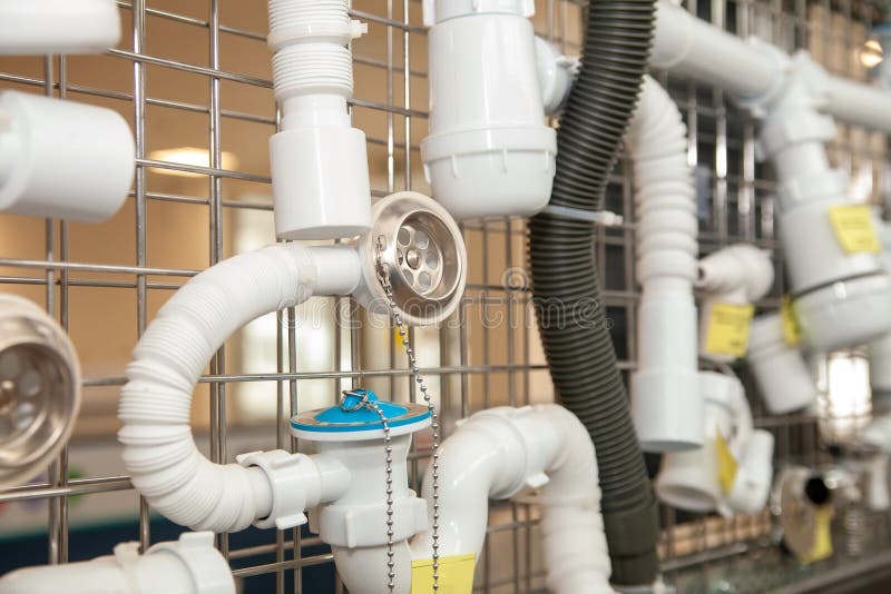 Shower siphon stock image. Image of industry, repair - 185028027