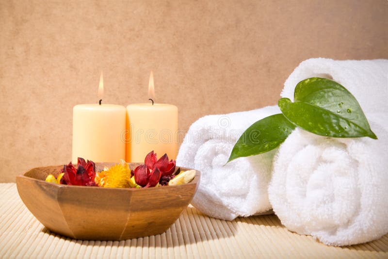 Bath and spa items stock photo. Image of shower, body - 11302342