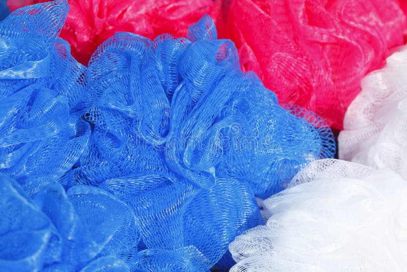 Bath Sponges stock photo. Image of hygiene, bathing, bath - 76694204