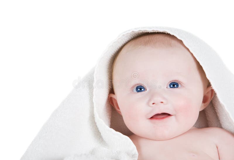 Bath time stock image. Image of beautiful, infant, staring - 4762897
