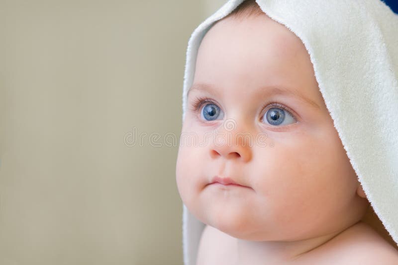 Bath time stock photo. Image of expressive, towel, adorable - 6483012