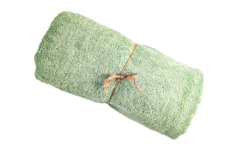 Bath Towel Isolated with White Background. the Towel is Tied with a ...