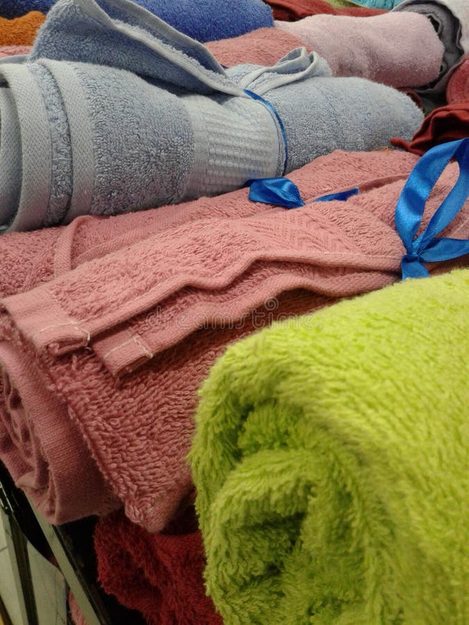 Towels stock photo. Image of bath, towel, colour, towels - 115215380