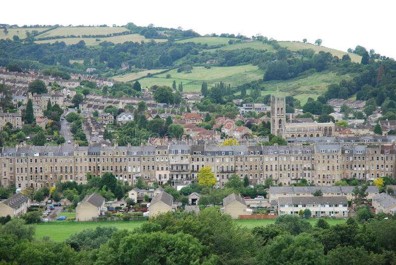 Bath Town And Countryside, Somerset Stock Photo - Image of bath ...