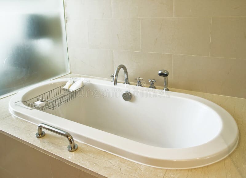 Bath tub stock image. Image of contemporary, home, ceramic - 19082301