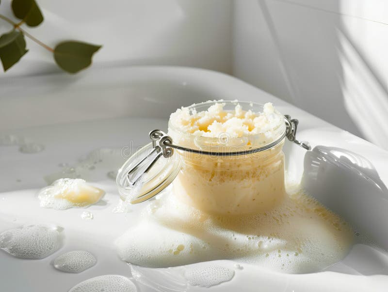 A Bath Tub Filled with Soap and Water Stock Image - Image of container ...